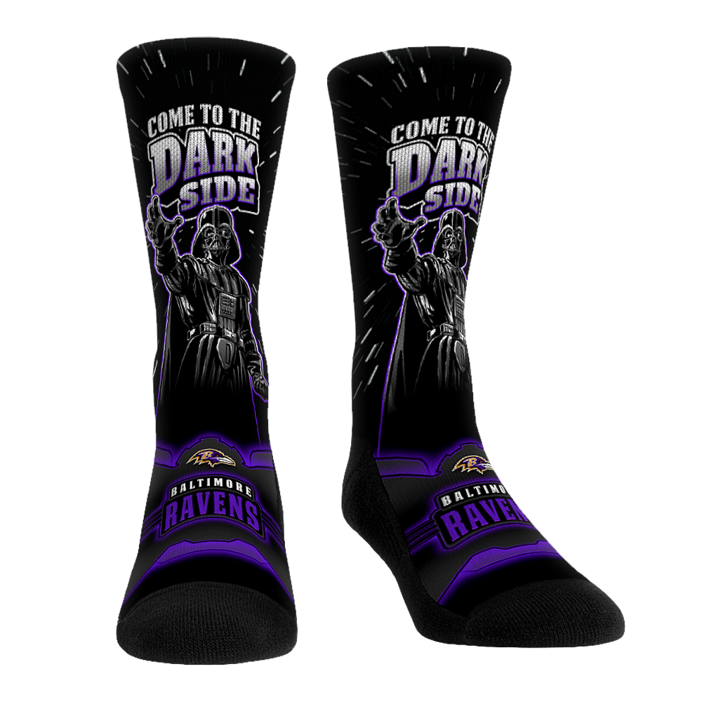 Baltimore Ravens Socks - Star Wars - NFL Socks - Rock 'Em Socks