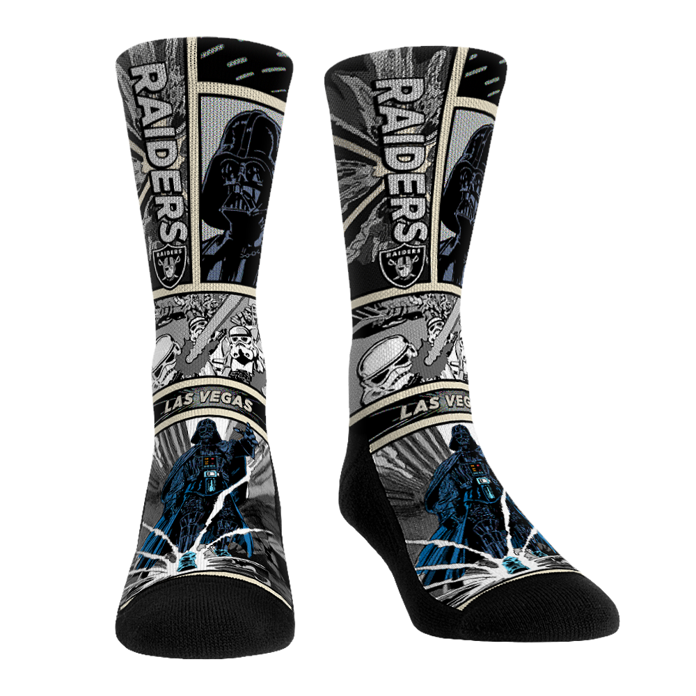 Las Vegas Raiders Socks - Star Wars - NFL Socks - Rock 'Em Socks