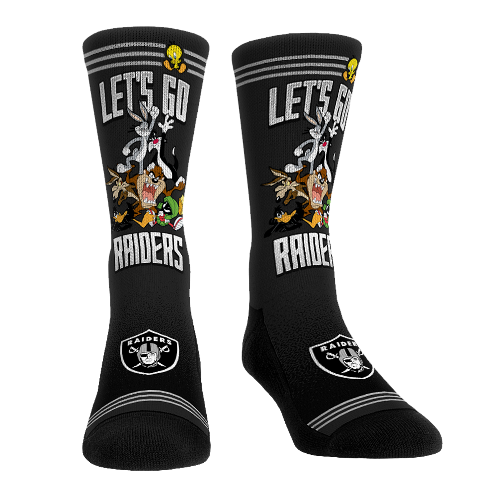 Las Vegas Raiders Socks - Looney Tunes - Team Pile Up - NFL Socks ...