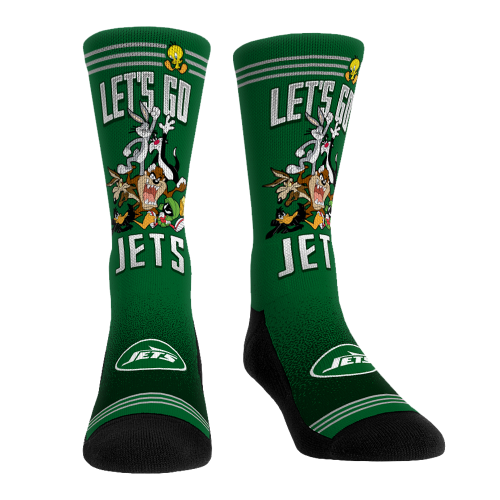 New York Jets Socks - Looney Tunes - Team Pile Up - NFL Socks - Rock ...