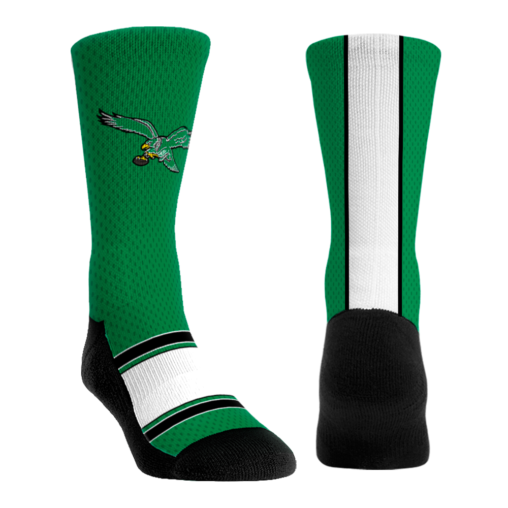 Philadelphia Eagles Socks - Throwback Custom Jersey - Rock 'Em Socks