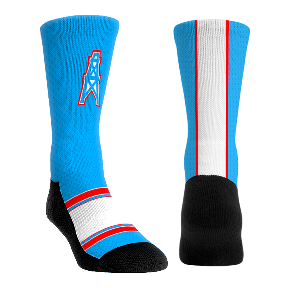 Tennessee Titans Socks - Throwback Custom Jersey - Rock 'Em Socks