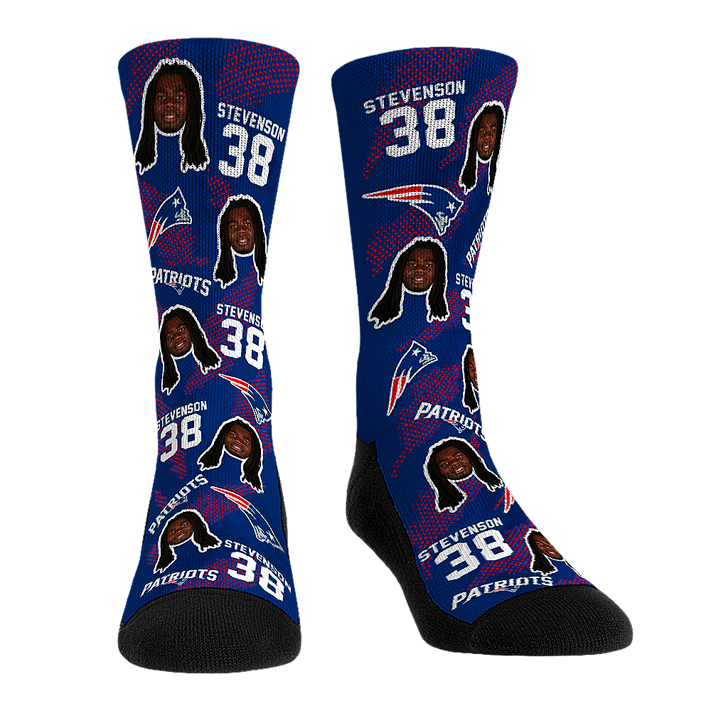 Rhamondre Stevenson Socks - New England Patriots Socks - Rock 'Em Socks ...