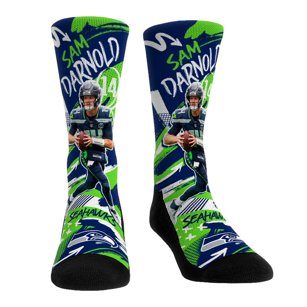 Sam Darnold Socks - Seattle Seahawks Socks - Rock 'Em Socks - NFL