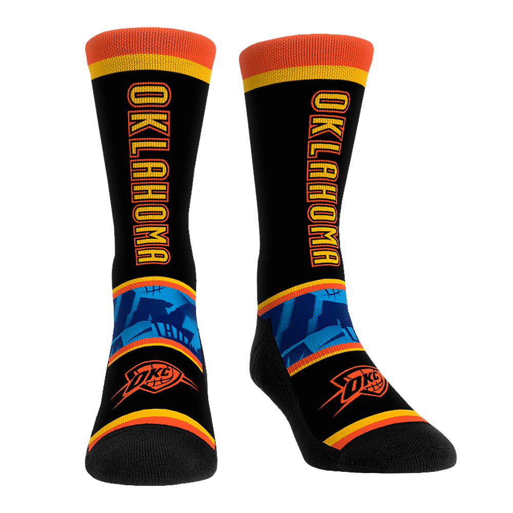 Oklahoma City Thunder Socks - City Edition Jersey Socks - NBA Socks ...