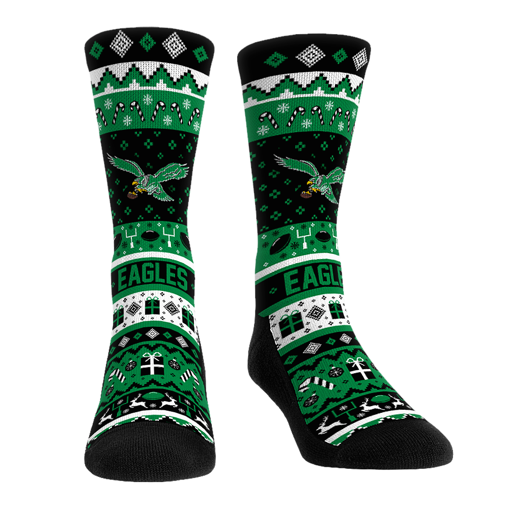 Philadelphia Eagles Socks - Throwback Tacky Sweater - NFL Socks - Rock ...