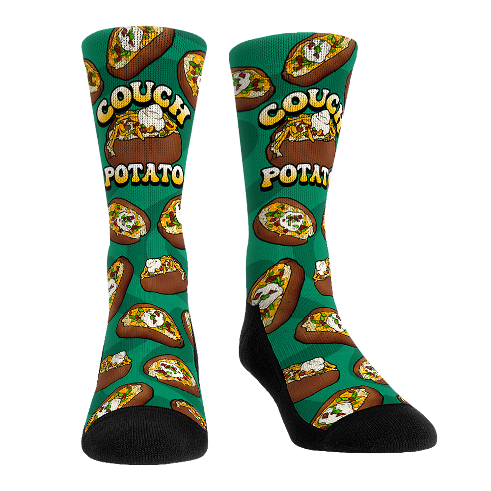 Potato Socks - Couch Potato - Rock 'Em Socks - Food Socks - Pun Socks
