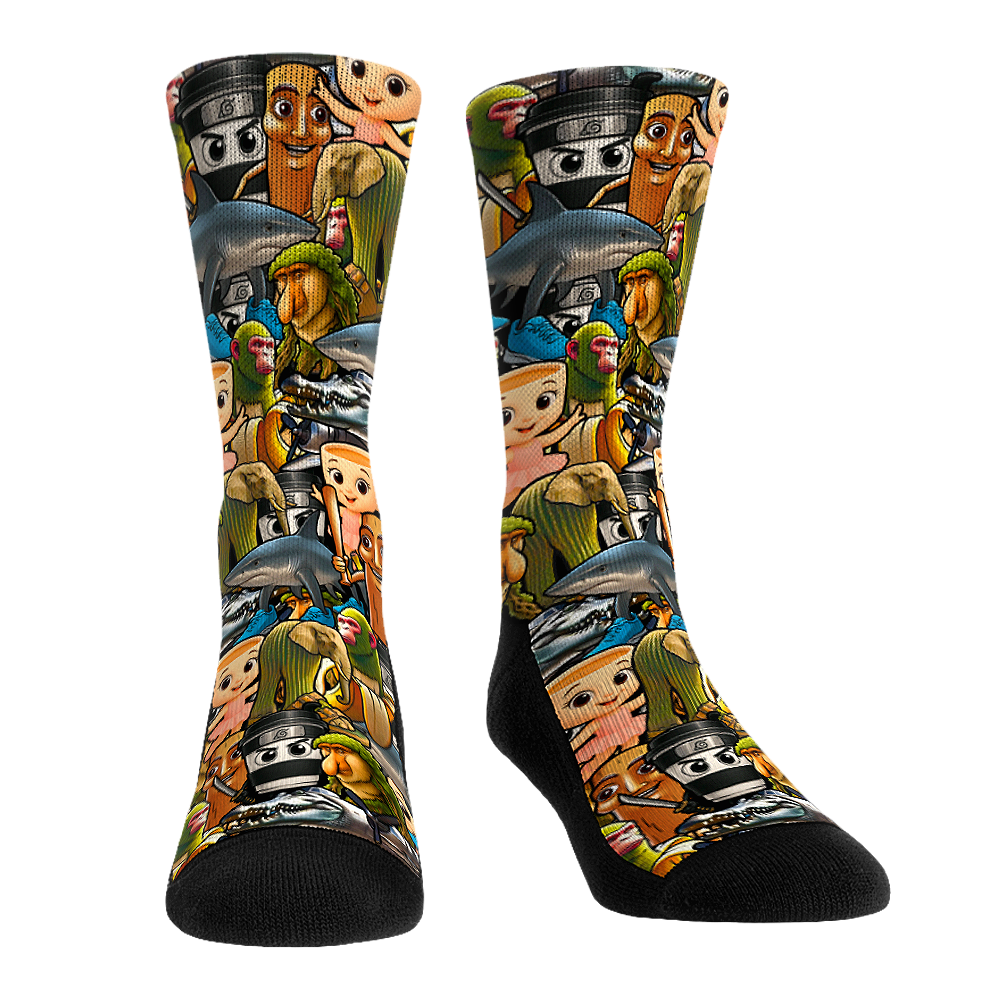 Italian Brain Rot Socks - Rock 'Em Socks - The World's Largest Sock Store