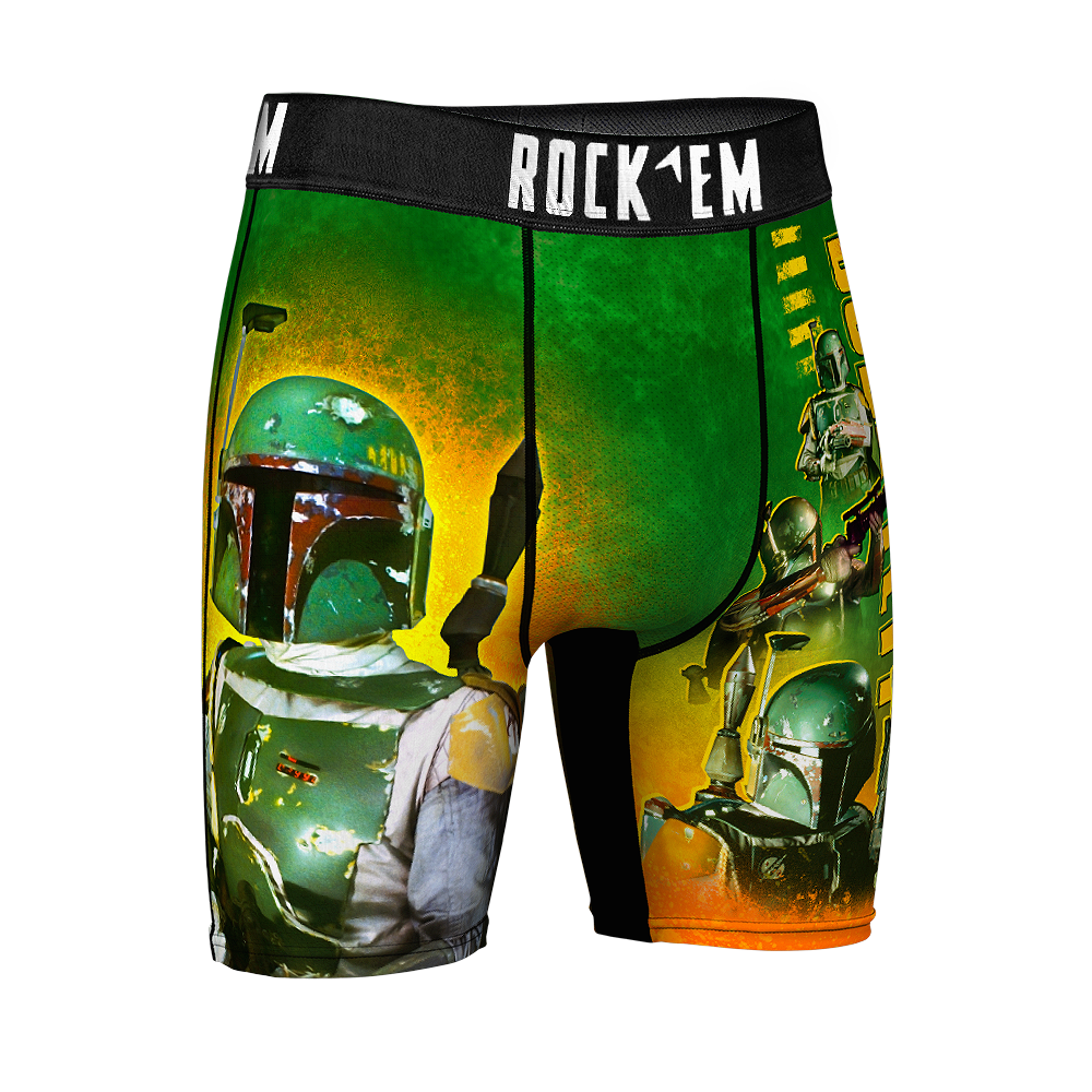 Star Wars Boxers - Boba Fett Pose - Star Wars Underwear - Rock 'Em Socks