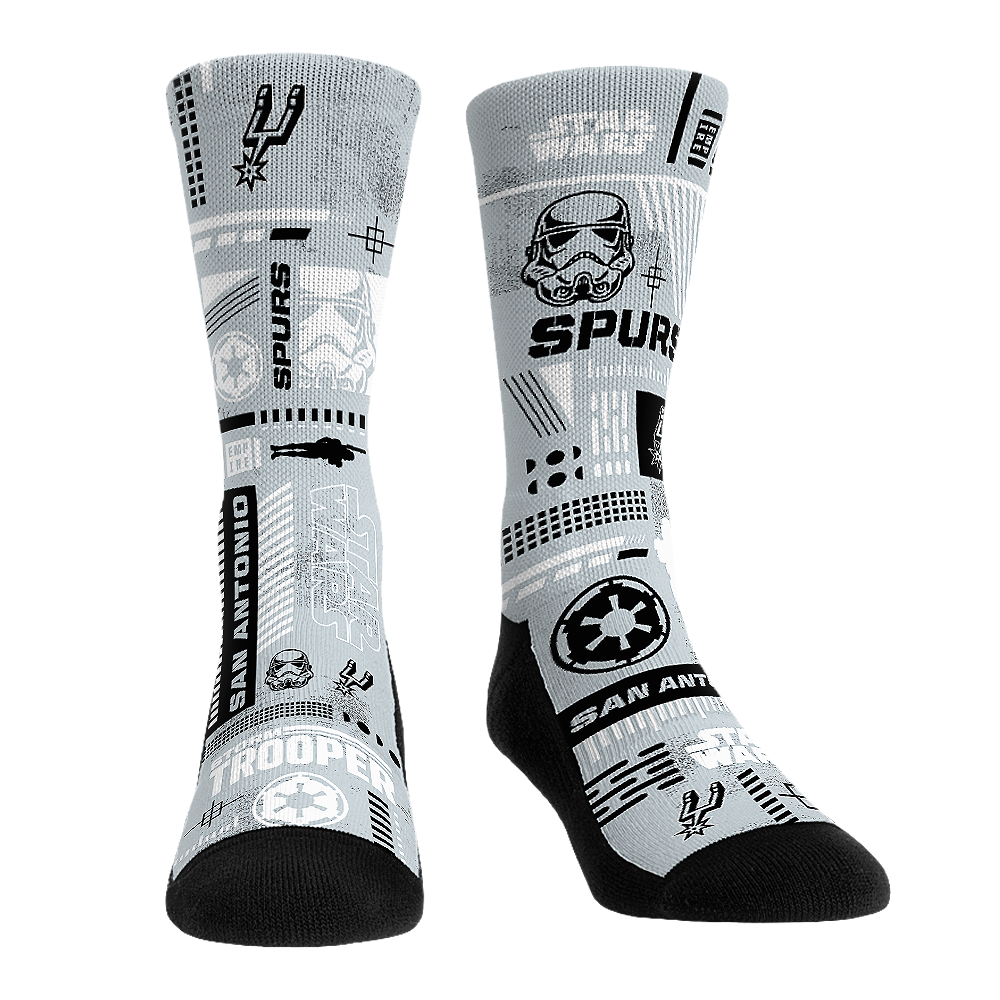 San Antonio Spurs Socks - Star Wars - NBA Socks - Rock 'Em Socks