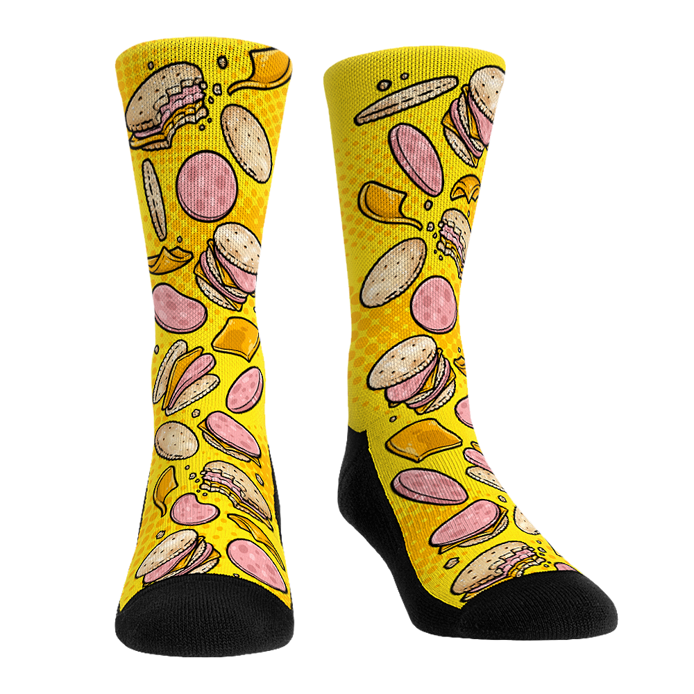 Snack Stacks All-Over Socks - Rock 'Em Socks - Food & Drink Socks