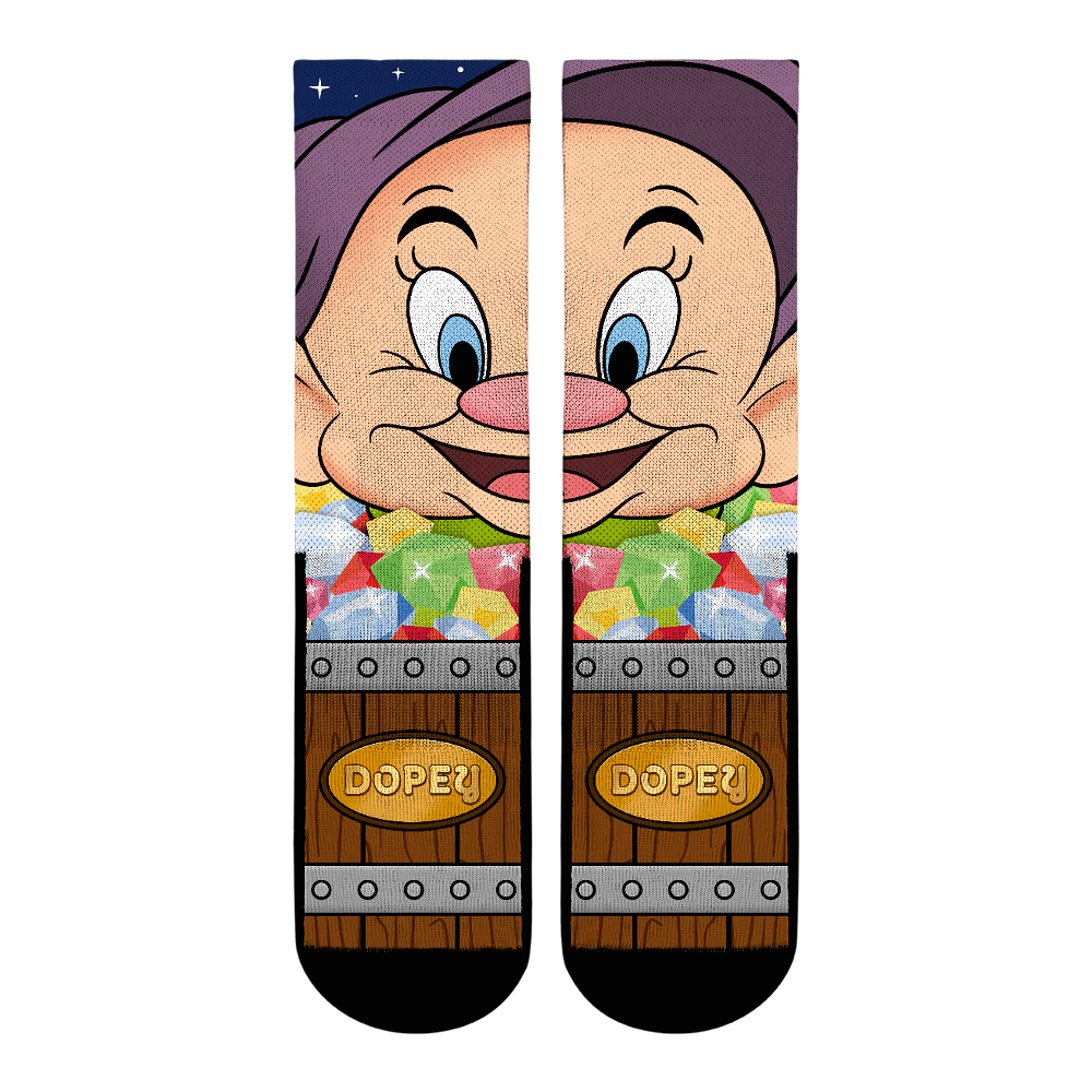 Snow White Socks - Dopey Split Face - Rock 'Em Socks