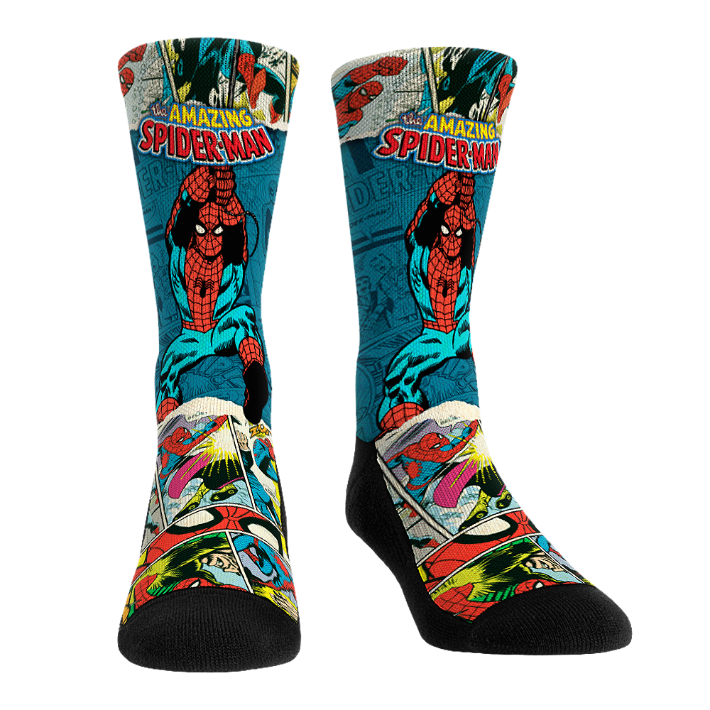 Spider-Man Socks - Off Panel - Rock 'Em Socks - Marvel Socks