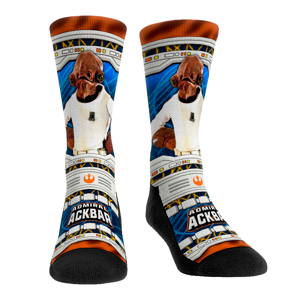 Star Wars Socks - Admiral Ackbar Hero Pose - Star Wars - Rock 'Em Socks