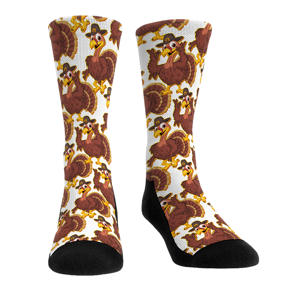 Turkey Griddy - Thanksgiving Socks - Rock 'Em Socks