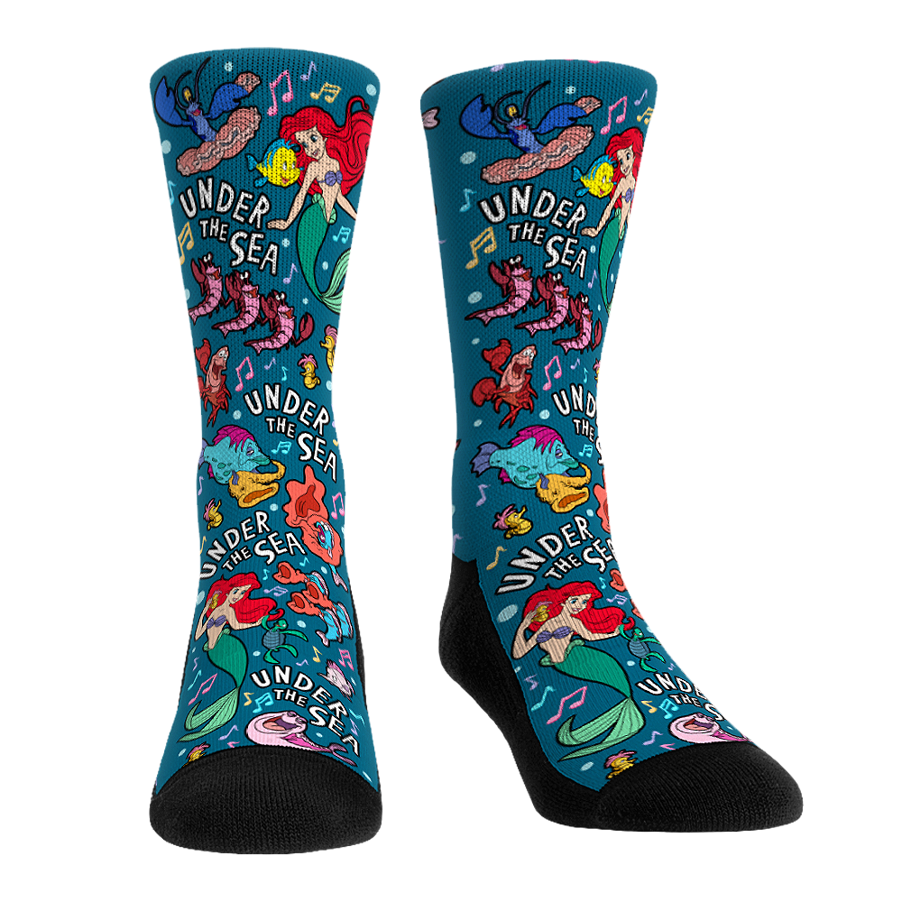 The Little Mermaid Socks - Under the Sea - Rock 'Em Socks