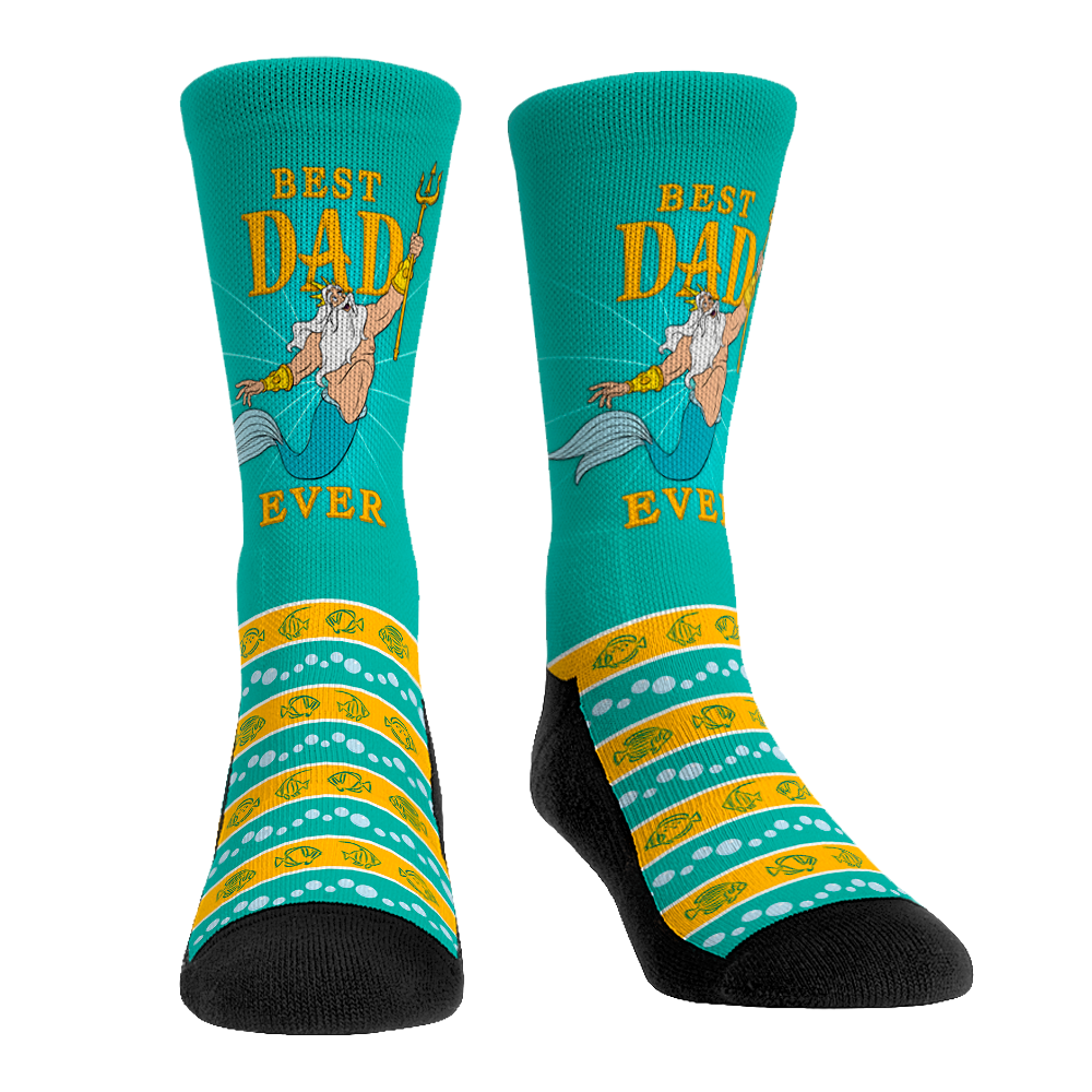 The Little Mermaid Socks - Best Dad Ever - Rock 'Em Socks