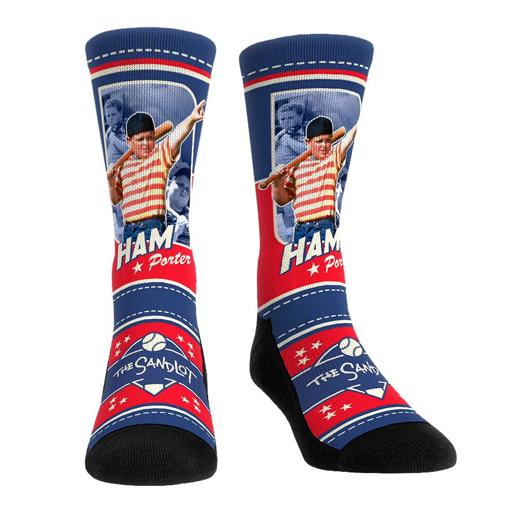 The Sandlot Socks - Ham Retro Photo - Rock 'Em Socks