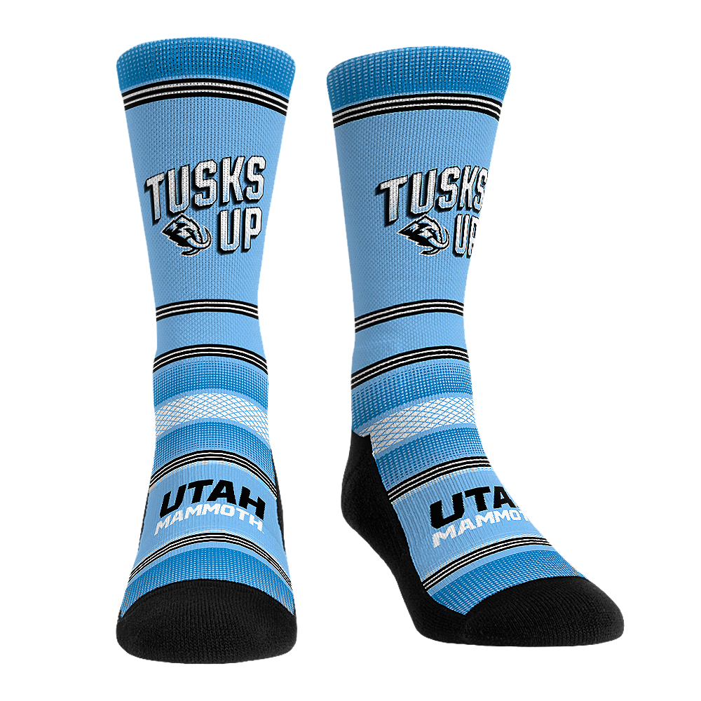 Utah Mammoth Socks - Slogan - NHL Socks - Rock 'Em Socks
