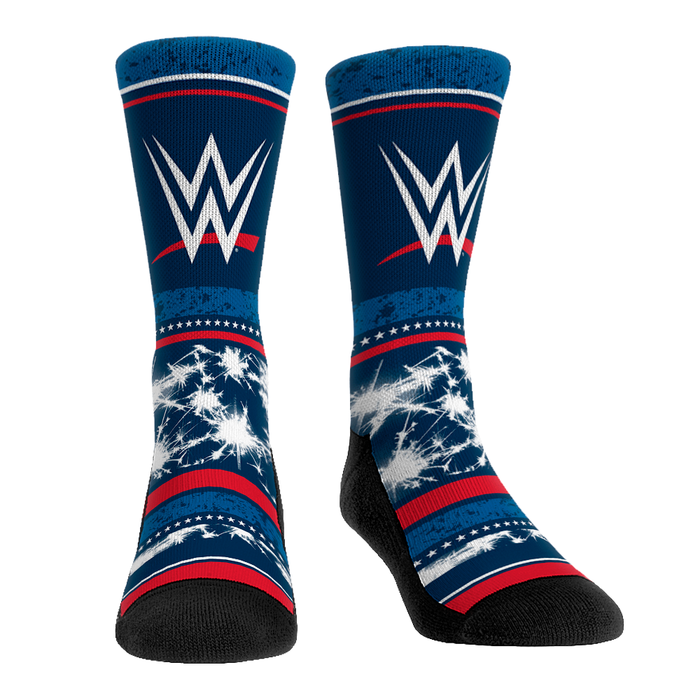 WWE Socks - Patriotic Stripes - Rock 'Em Socks
