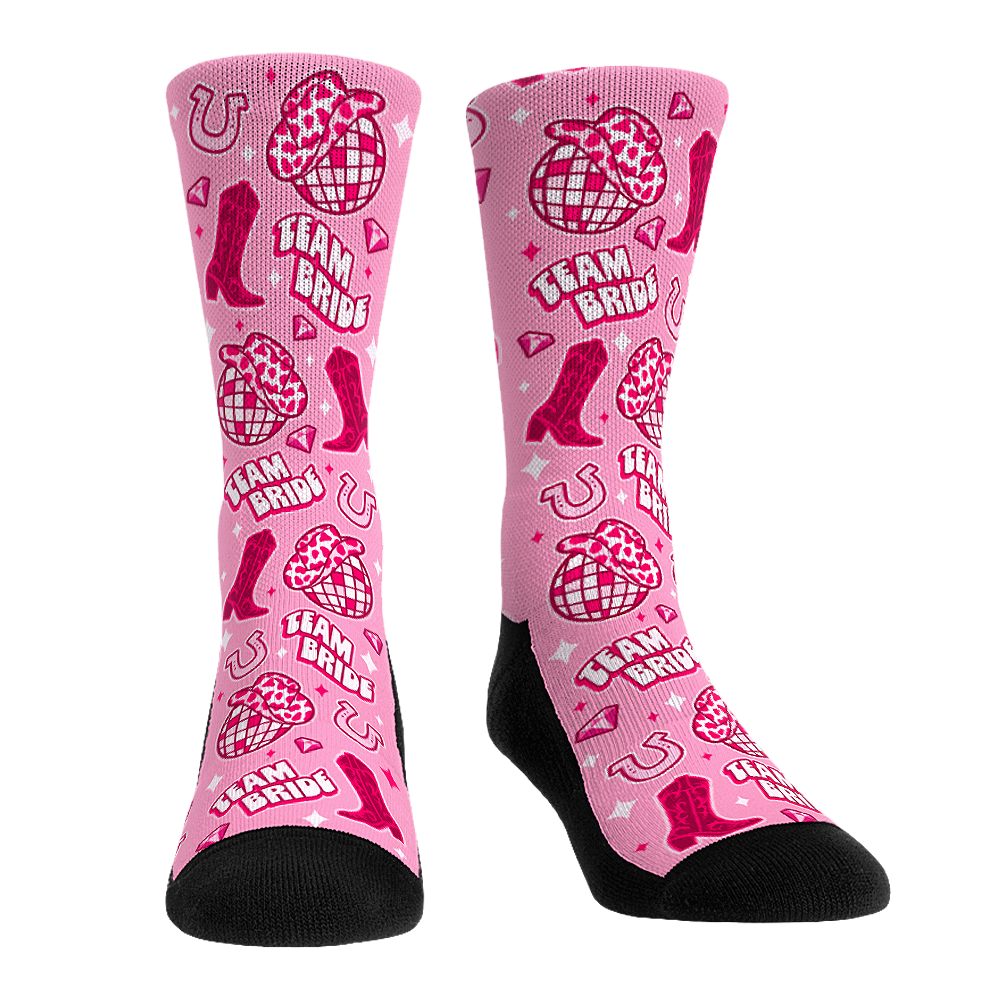 Disco Cowgirl Bride Socks - Rock 'Em Socks - Wedding Socks