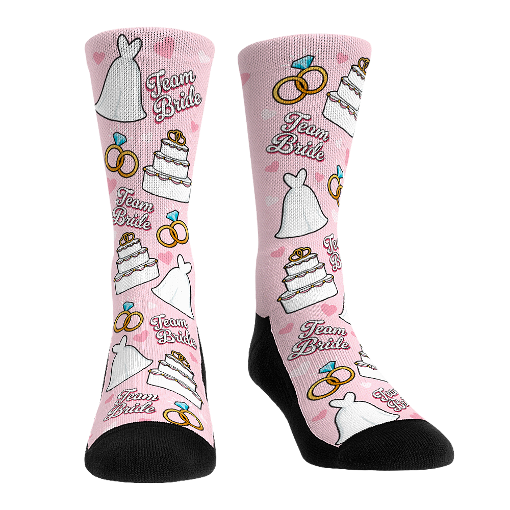 Team Bride Socks - Rock 'Em Socks - Wedding Socks