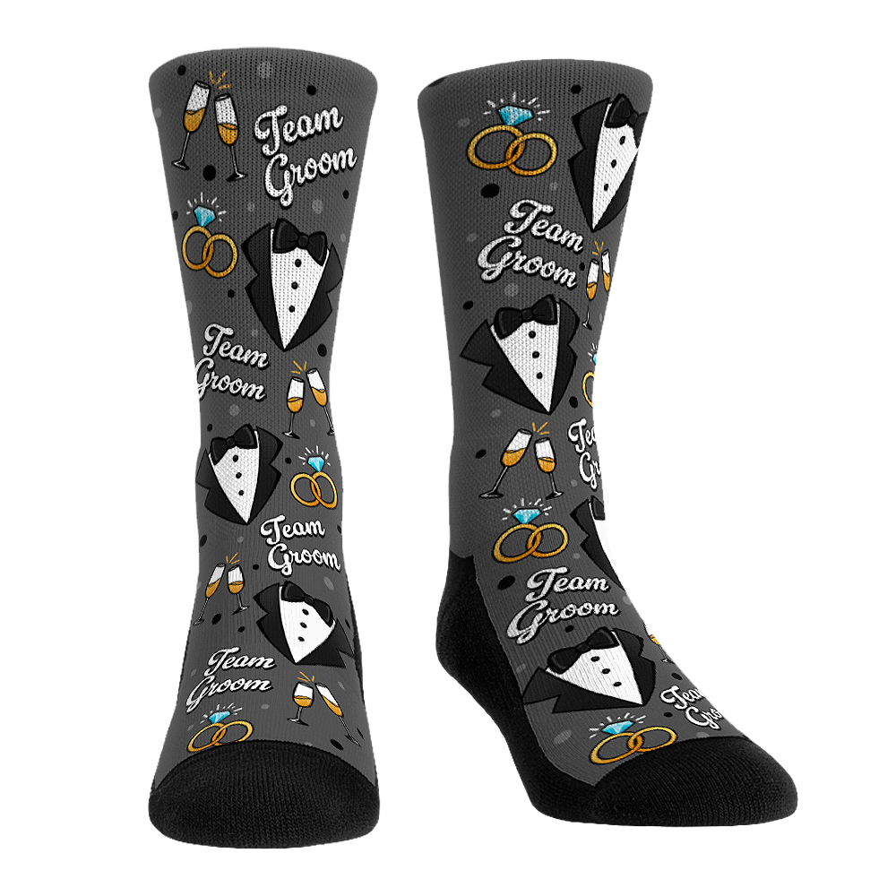 Team Groom Socks - Rock 'Em Socks - Wedding Socks