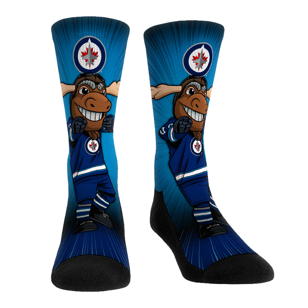 Winnipeg Jets - Mascot Pump Up! - NHL Socks - Rock 'Em Socks