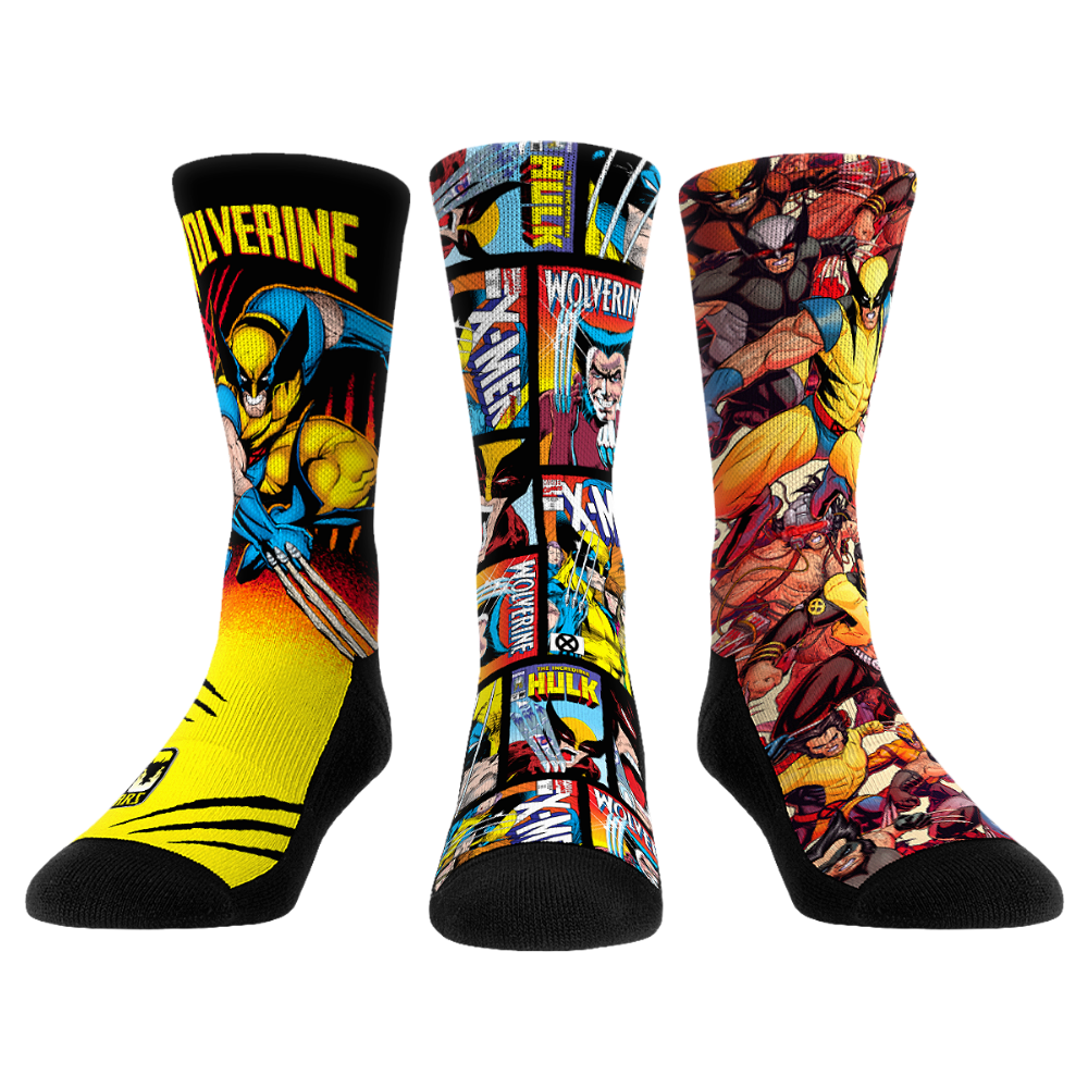 X-Men Socks - Wolverine 50th Anniversary - Rock 'Em Socks - Marvel Socks