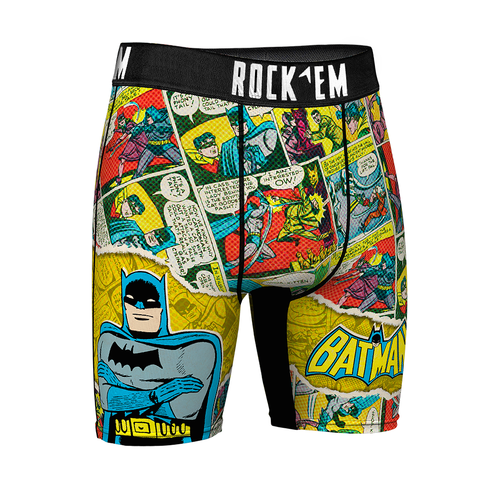 Batman Off Panel - Rock 'Em Boxer Briefs - Underwear - Rock 'Em Socks