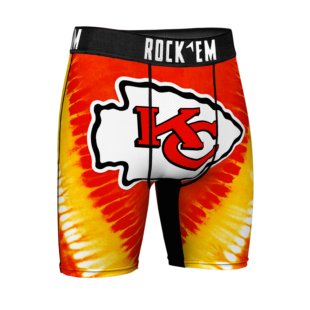 Kansas City Chiefs - Rock 'Em Boxer Briefs - V Shape Tie Dye Underwear ...