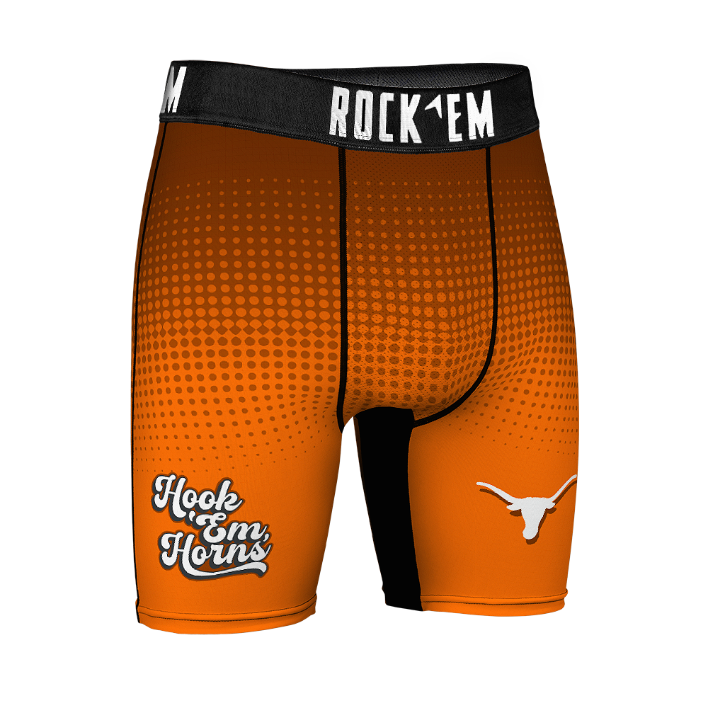 Texas Longhorns - Boxer Briefs - Slogan - Rock 'Em Socks