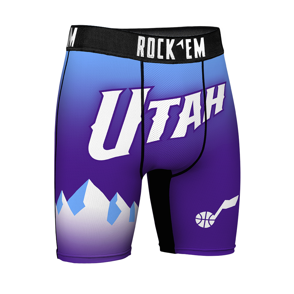 Utah Jazz - Rock 'Em Boxer Briefs - City Edition - Rock 'Em Socks