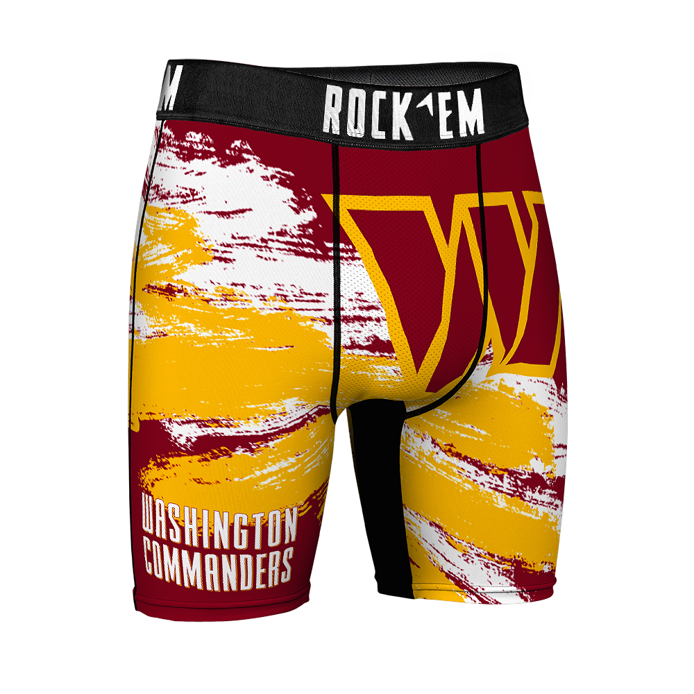 Washington Commanders - Rock 'Em Boxer Briefs - Logo All-Over Underwear ...