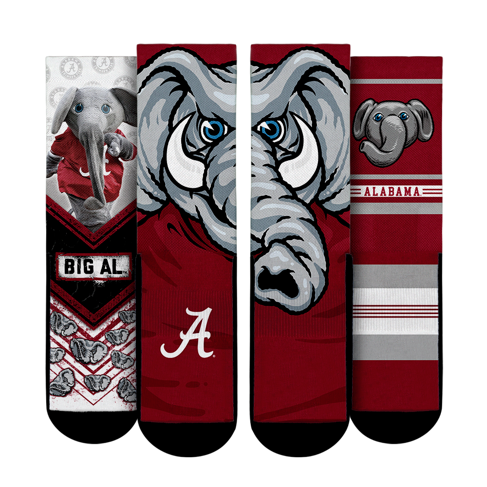 Alabama Crimson Tide - Mascot 3-Pack – Rock 'Em Socks