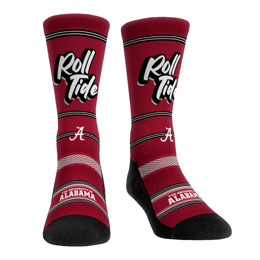 Alabama Crimson Tide Socks - Roll Tide Socks - Rock 'Em Socks