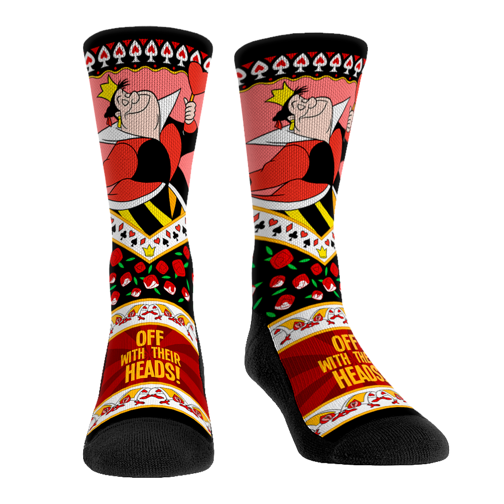 Alice in Wonderland Socks - Queen of Hearts - Disney Socks - Rock 'Em Socks