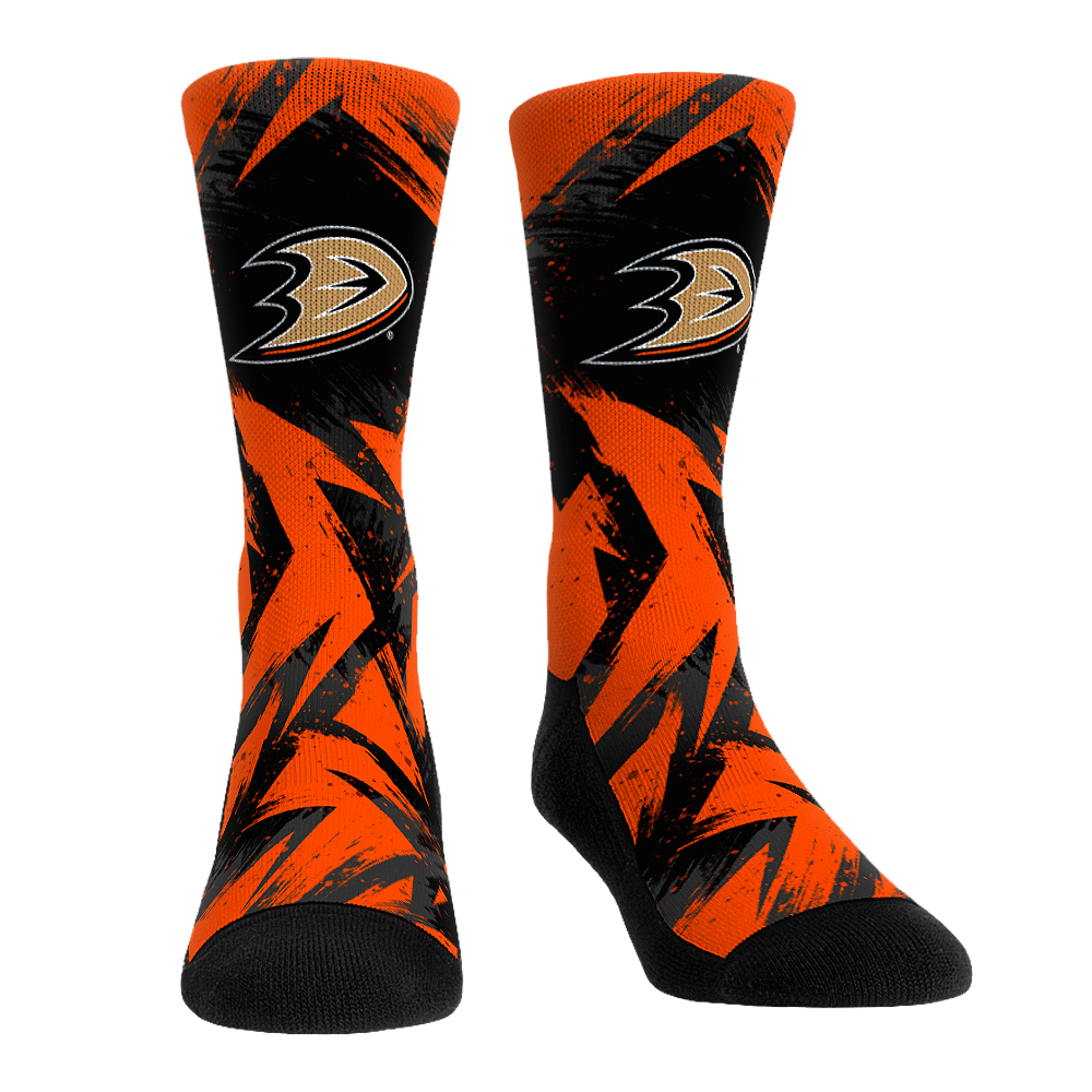 Anaheim Ducks Socks - Game Paint - NHL Socks - Rock 'Em Socks