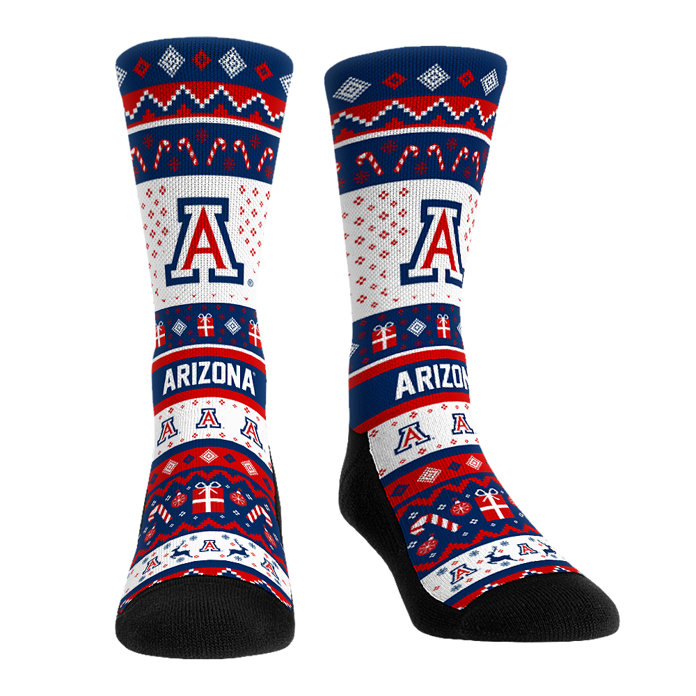 Arizona Wildcats Socks - Tacky Sweater - Rock 'Em Socks - NCAA