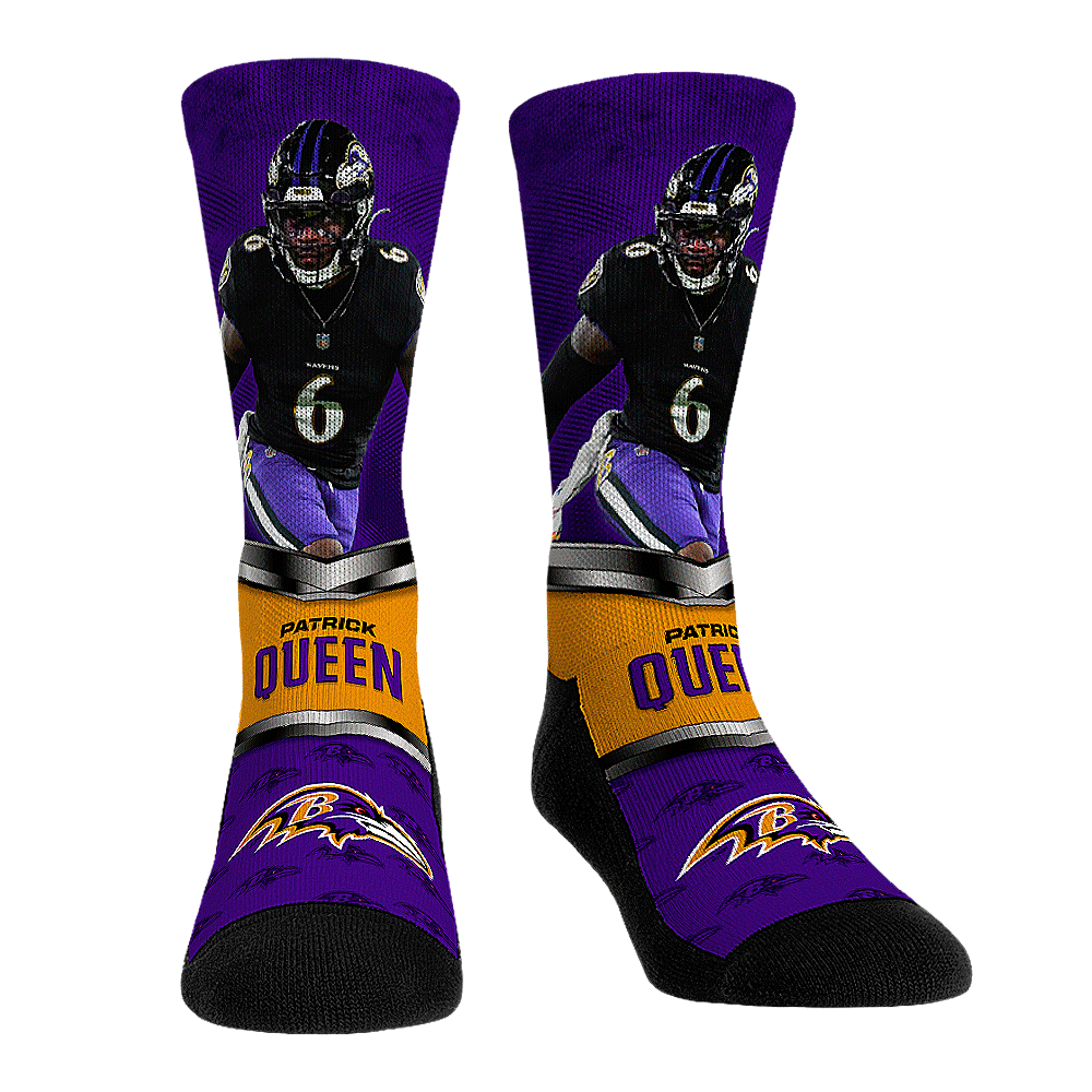 Baltimore Ravens Socks - Highlight - Rock 'Em Socks - NFL