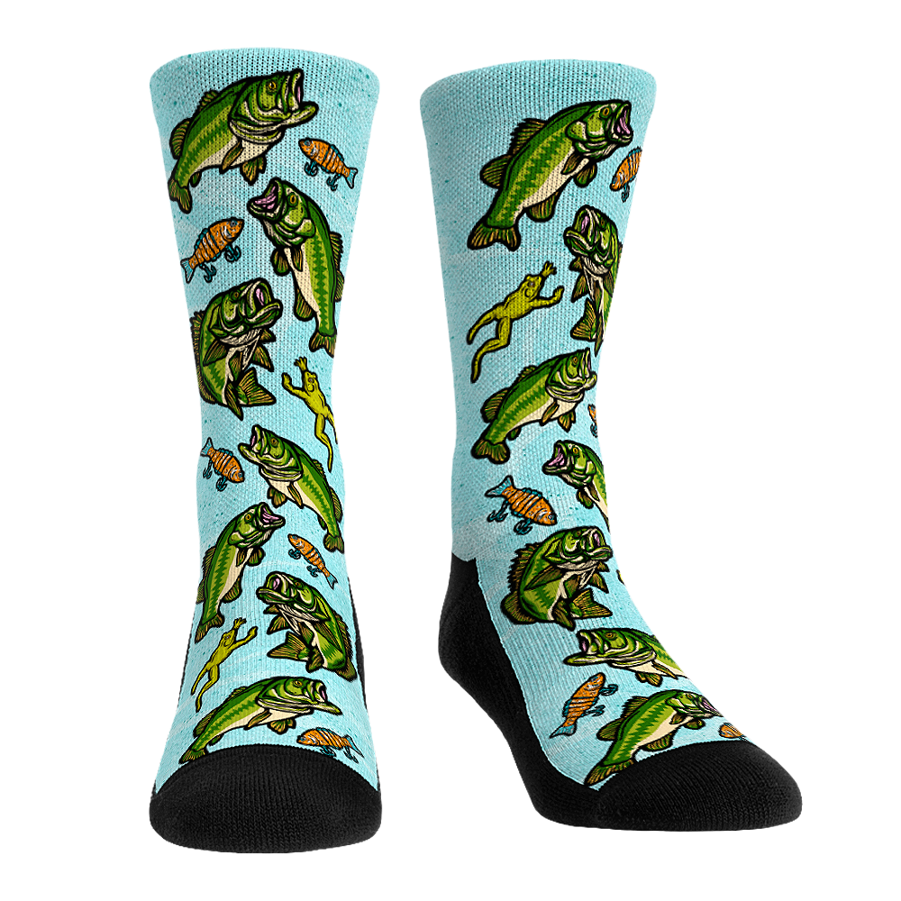Bass Socks - All-Over - Animals Collection - Rock 'Em Socks