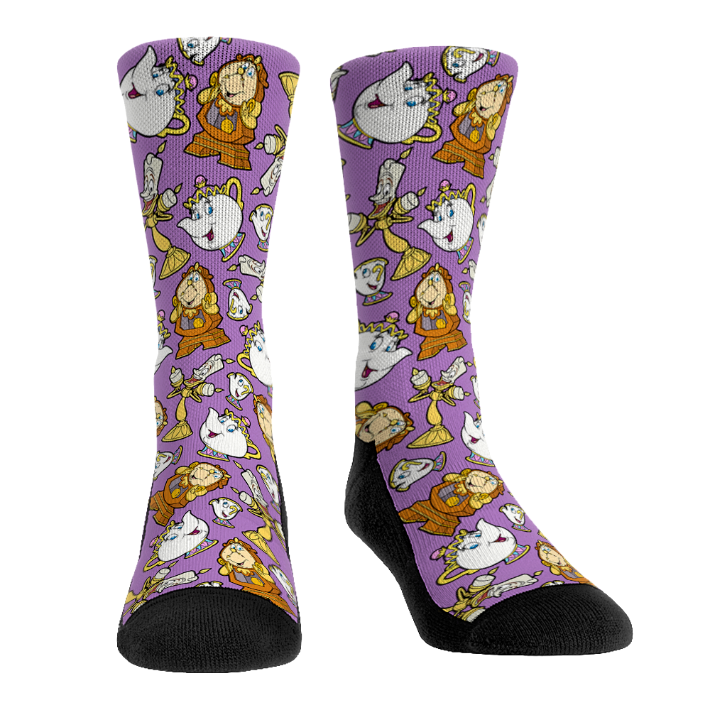 Beauty and the Beast Socks - Characters All-Over - Rock 'Em Socks - Disney