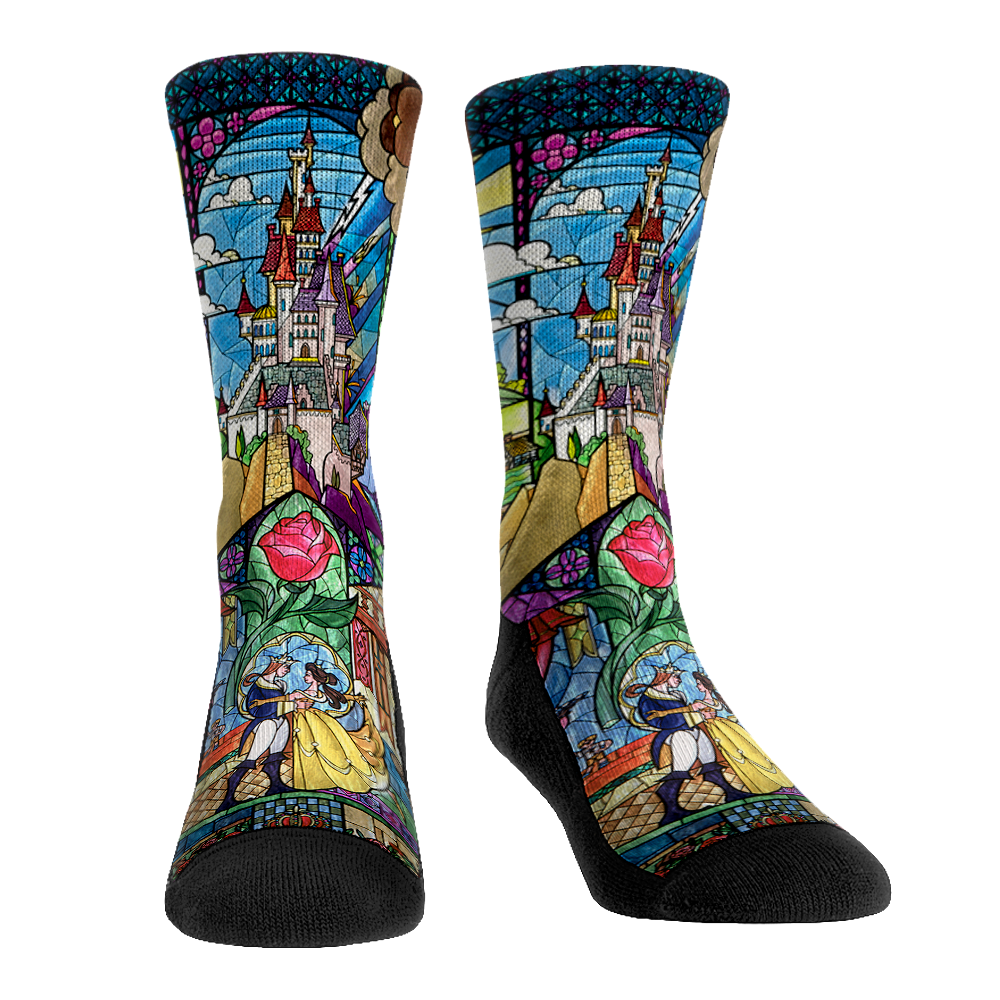 Beauty and the Beast Socks - Stained Glass - Rock 'Em Socks - Disney
