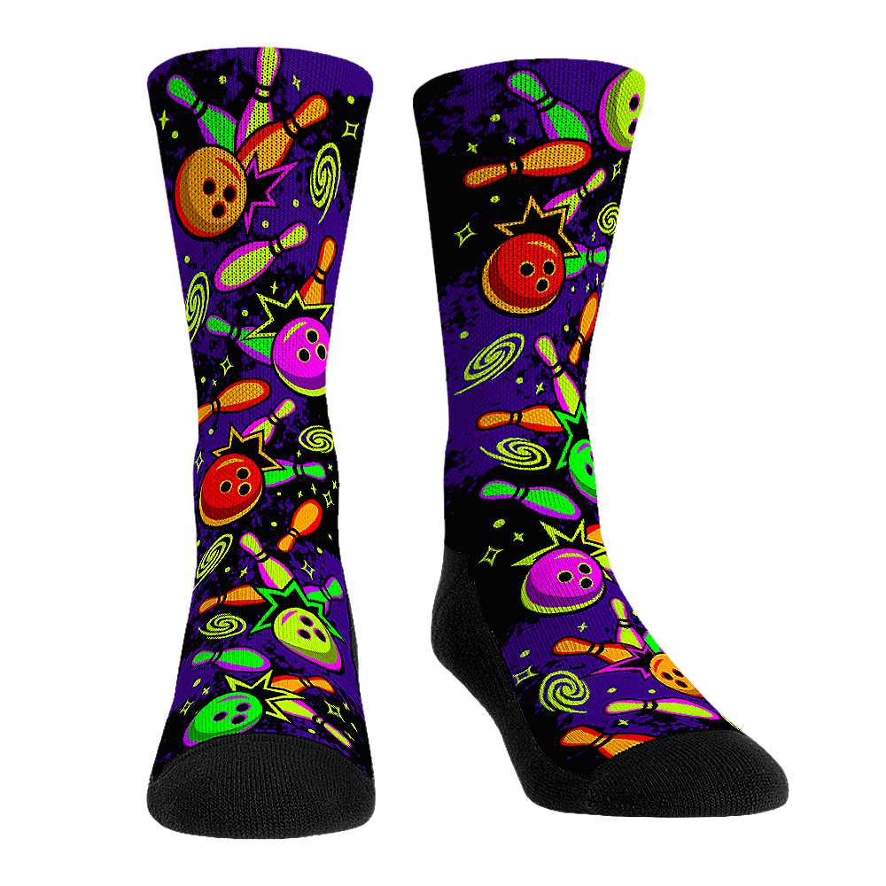 Bowling All-Over Socks - Rock 'Em Socks - Bowling Socks