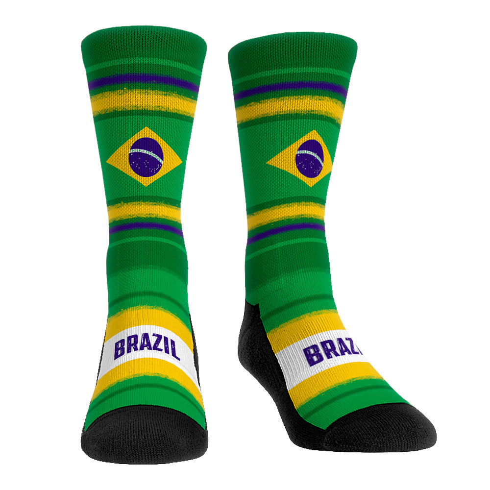 Brazil Flag Socks - Rock 'Em Socks