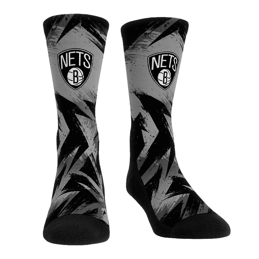 Brooklyn Nets Socks - Game Paint - NBA Socks - Rock 'Em Socks