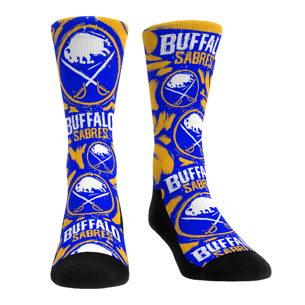 Buffalo Sabres Socks - Logo Paint - NHL Socks - Rock 'Em Socks