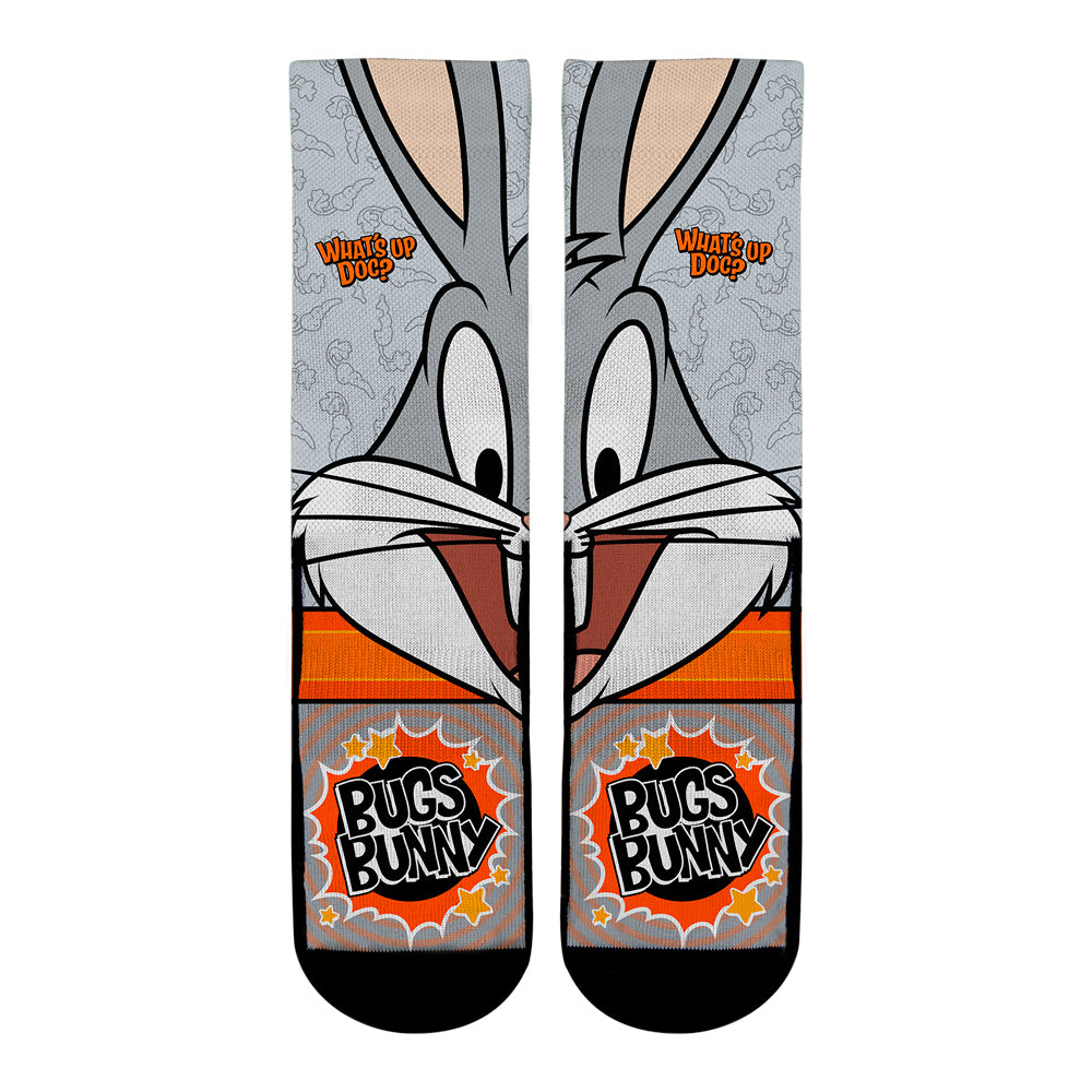 Bugs Bunny Socks - Split Face - Rock 'Em Socks - Looney Tunes Socks