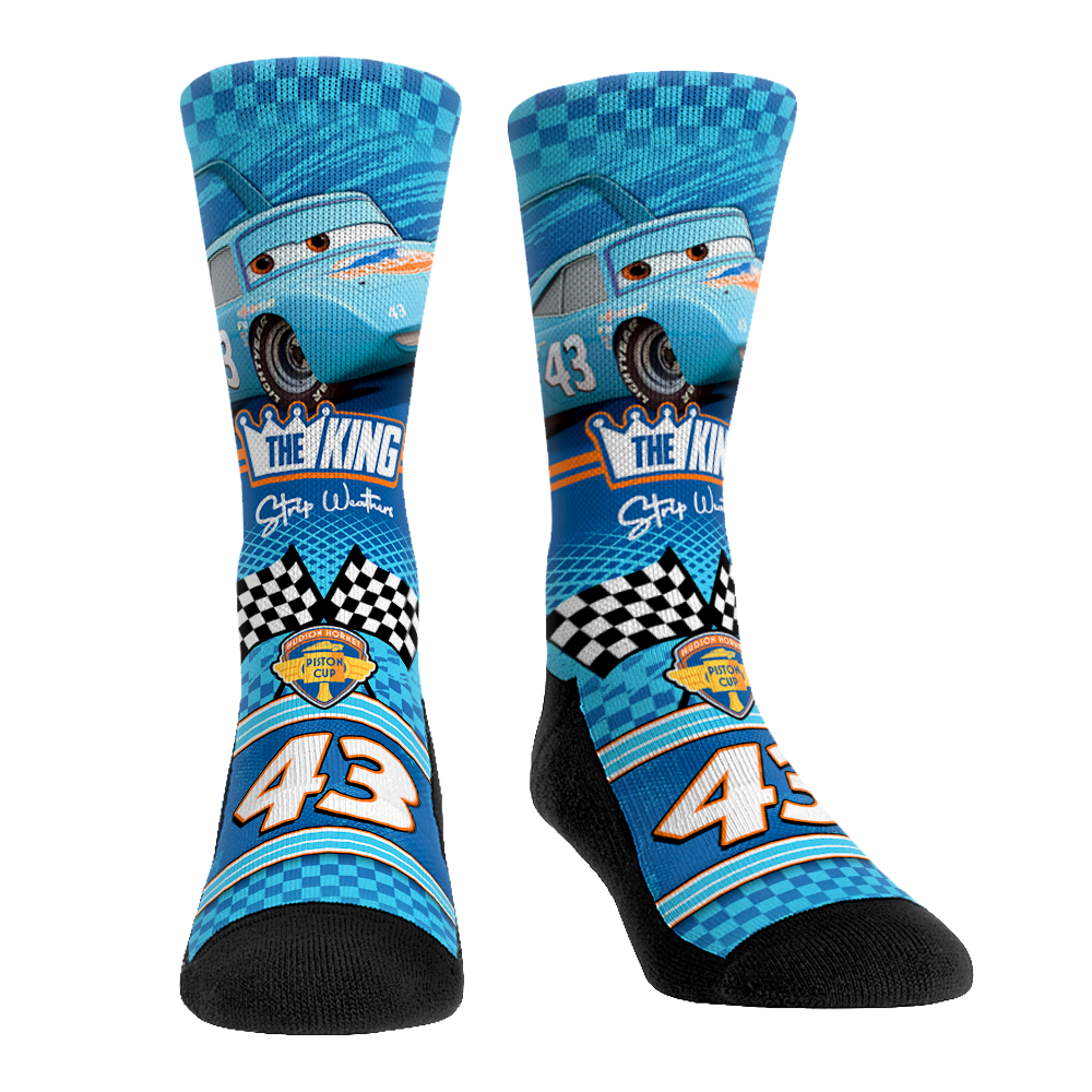 Cars Socks - Strip Weathers Race Ready - Pixar - Rock 'Em Socks