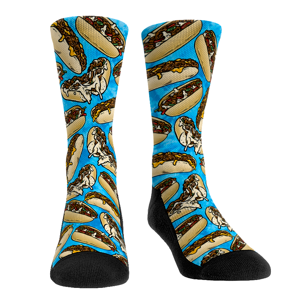 Cheesesteaks All-Over Socks - Rock 'Em Socks - Food Socks